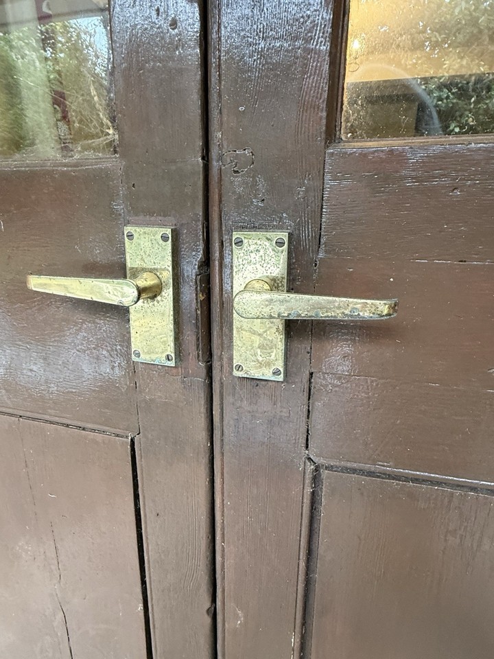 used external Original Pine french doors | eBay UK