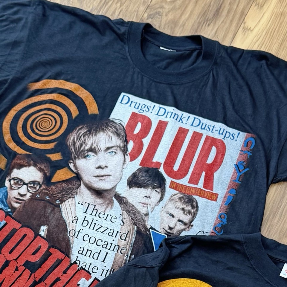 Vintage 90’s Blur Band T-shirts XL RARE Euro Print, Britpop Oasis x2 ...