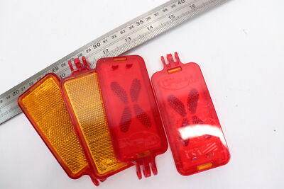 (9-Pk) Mine Lifeline Reflectors Red/Yellow 4" x 2" | eBay