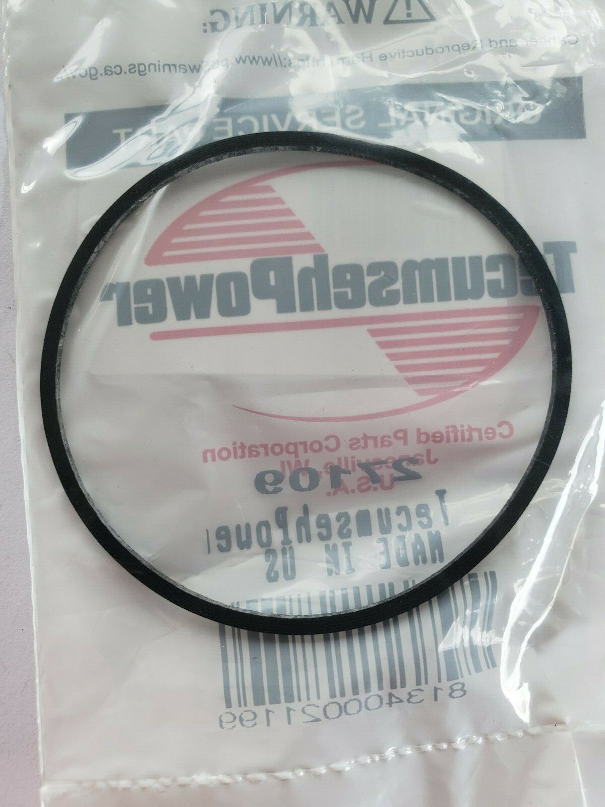 Genuine OEM Tecumseh 27109 Carburetor Float Bowl Gasket *Fast Free ...