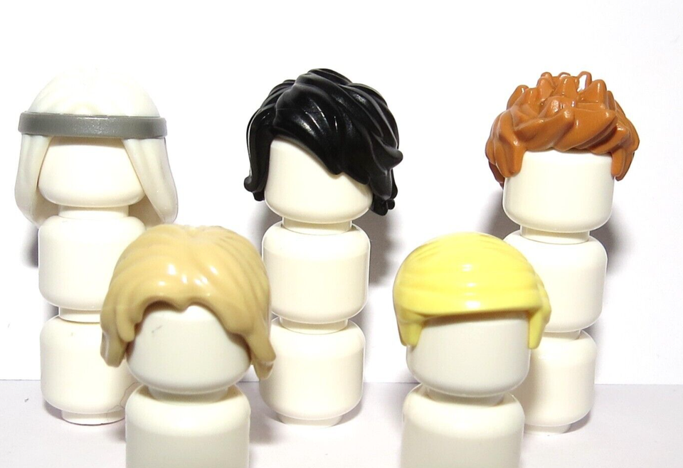 Lego 10 Hair Wig For Boy Man Minifigure Mohican Black Brown Ginger ...