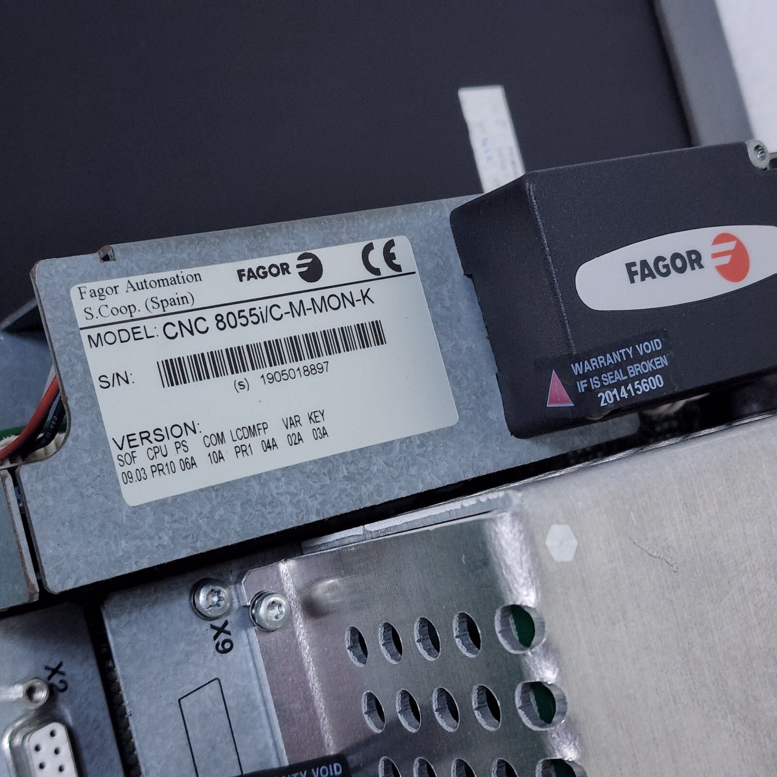 FAGOR CNC 8055i/C-M-MON-K UC 8055I/C OPERATOR PANEL WORKING FREE SHIP ...