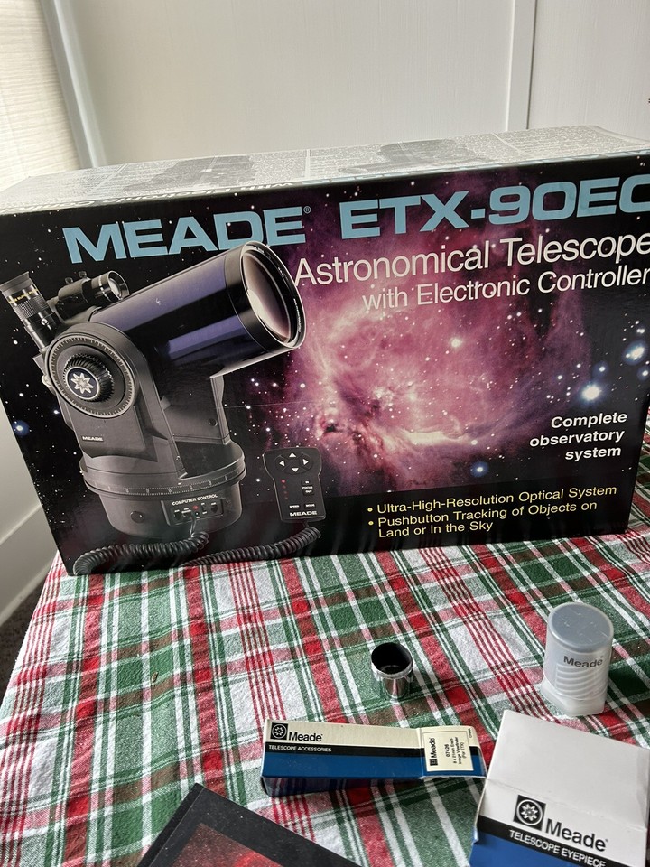 Meade ETX 90EC Astro Telescope w/Electronic Controller/#497Autostar ...