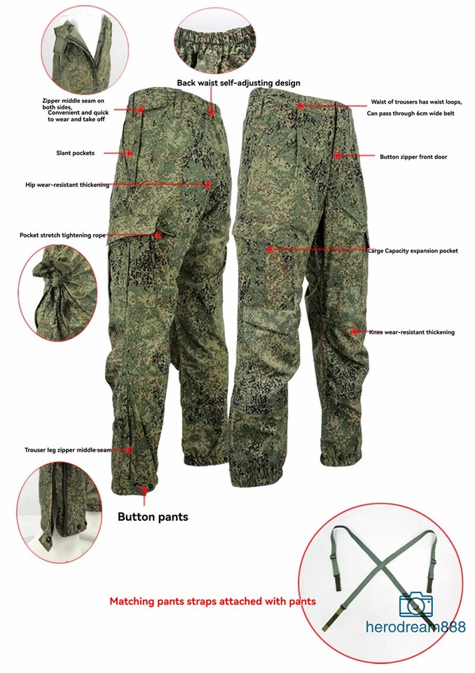 Russian VKBO lv5 Replica Tactical Soft Shell Jacket Pants EMR ...
