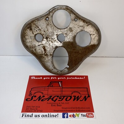 Vintage 1928 - 1929 Ford Model A Dash Instrument Panel Cluster Plate ...