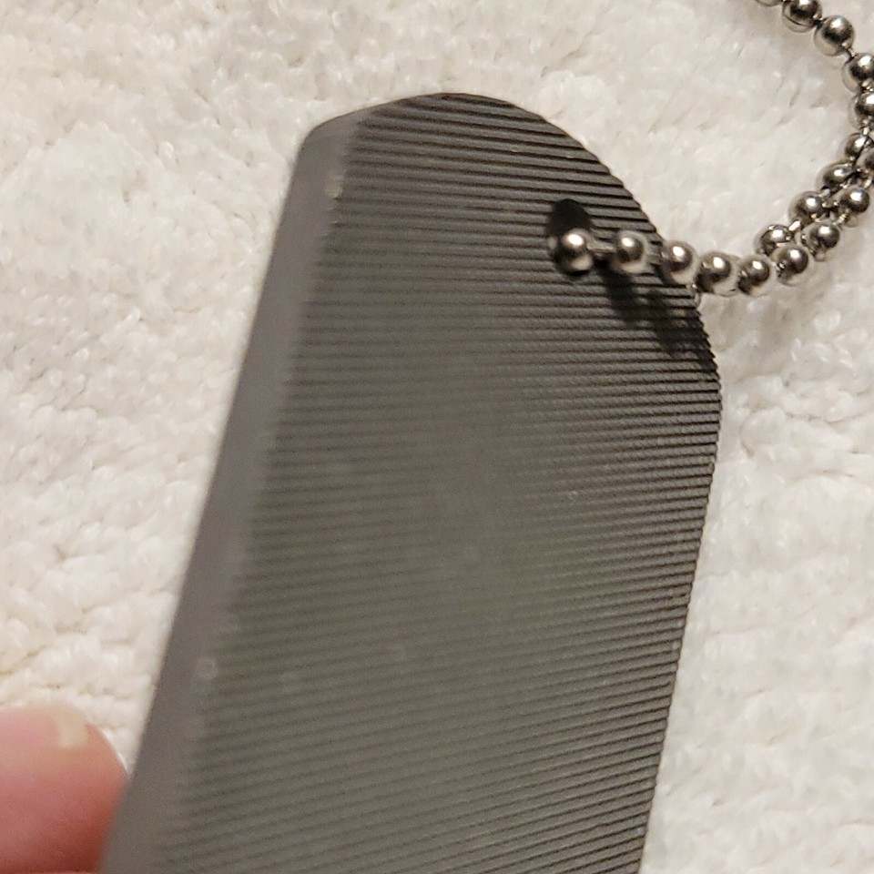 High-Carbon Steel Flint Striker for Emergency Fire Starting dog Tag ...