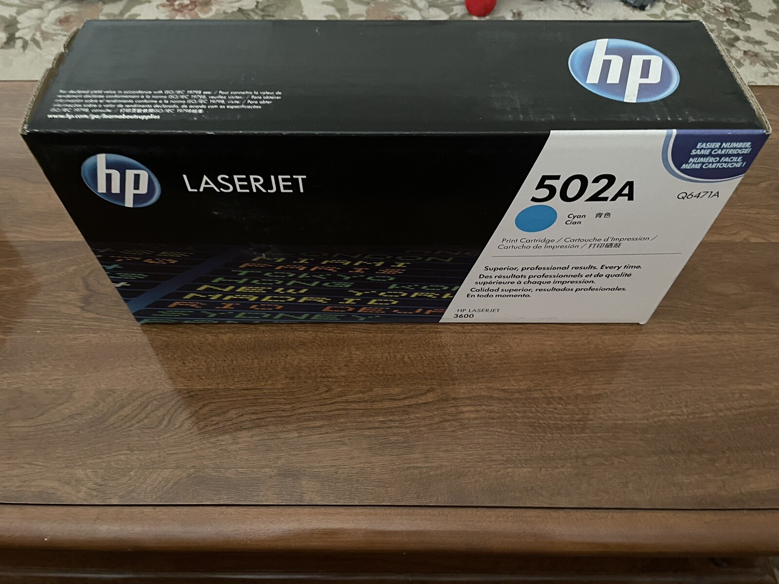 NEW HP 502A Q6471A OEM Genuine Cyan Laserjet Toner Print Cartridge ...