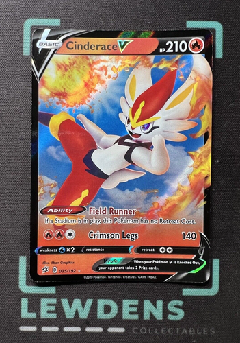 Cinderace V - 035/192 - Ultra Rare - SWSH Rebel Clash - Pokemon Card | eBay