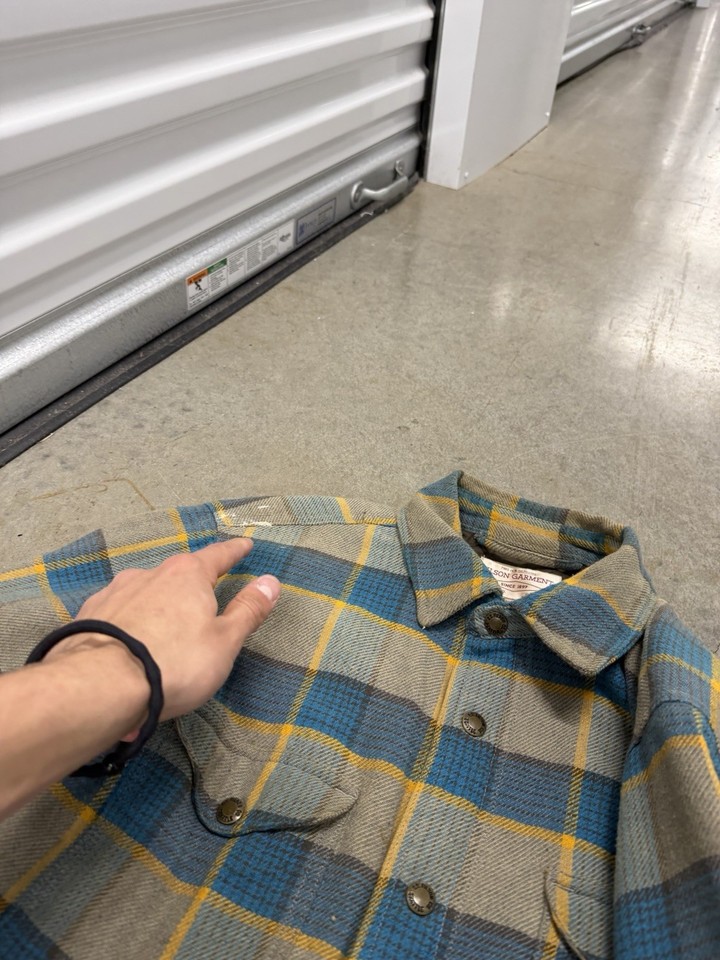 Filson Button Up Flannel Comfy Winter Rare Sweater | eBay