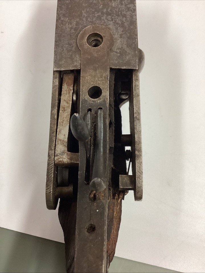 ANTIQUE AMERICAN GUN CO SHOTGUN TRIGGERS PART FLINTLOCK CRESCENT FIRE ...