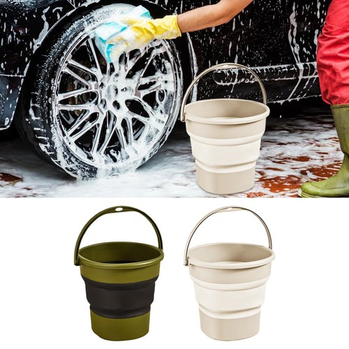 Foldable Water Pail 9L Fishing Water Container Household Water presents ...