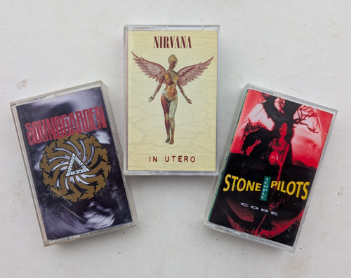 Nirvana Soundgarden STP Cassette Lot Badmotorfinger In Utero Core ...