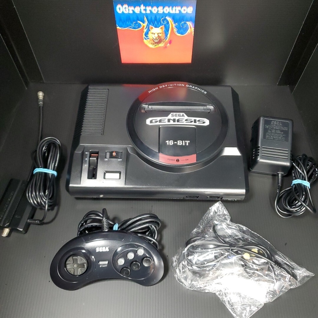 Sega Genesis Model 1 MK-1601 High Definition NON TMSS Console - Cleaned ...