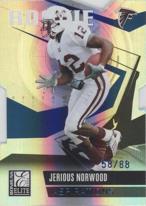 2006 Donruss Elite - Rookie Jerious Norwood #166 Aspirations Die-Cut ...