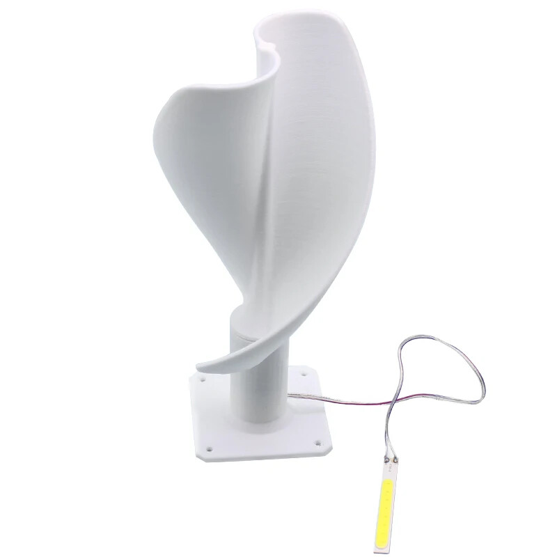 Wind Turbine Model 20w Micro Wind Turbine With Led Light Vertical Wind ...