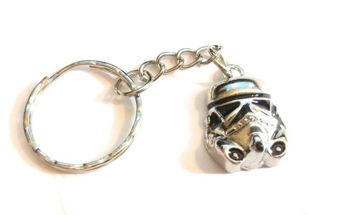 STAR WARS STORMTROOPER Helmet Figurine metal replica keychain Key chain ...