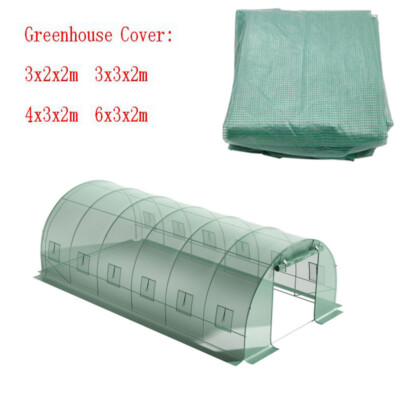 Replacement Polytunnel Greenhouse Garden Outdoor Poly Tunnel Cover Only ...