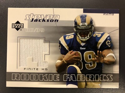 2004 Upper Deck Finite HG Steven Jackson Rookie Fabrics Patch RC #FFR ...