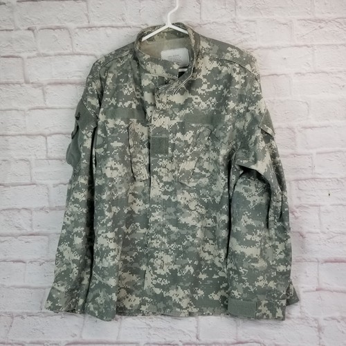 US Army Combat Uniform ACU Digital Camo Military Jacket Long Sleeve ...