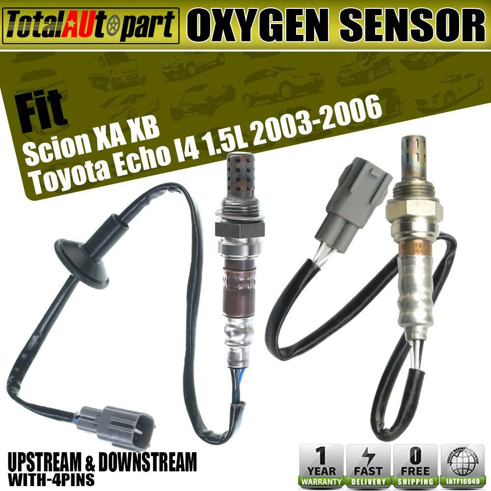 2Pcs Oxygen Sensor for Toyota Echo Scion XA XB 2003-2006 1.5L 4 Wires ...