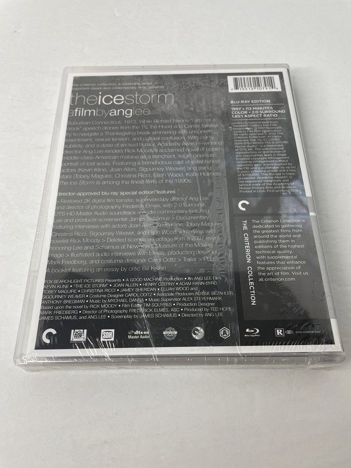 The Ice Storm (1997) Blu-ray Criterion New Ang Lee Christina Ricci | eBay