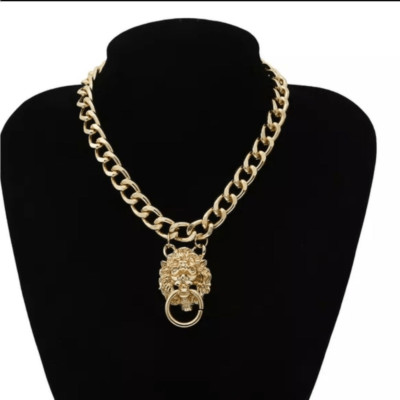 NWOT Lion Head Chain Necklace | eBay