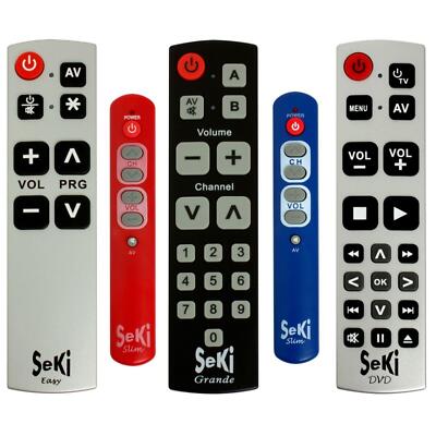 Universal remote controls Seki Slim Grande DVD Easy Plus Open for ...