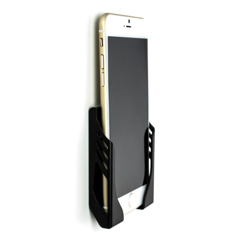 Damage-free Universal Wall Mount; iPhone 12, 11, X, XS, Pro Max, 6/7/8 ...