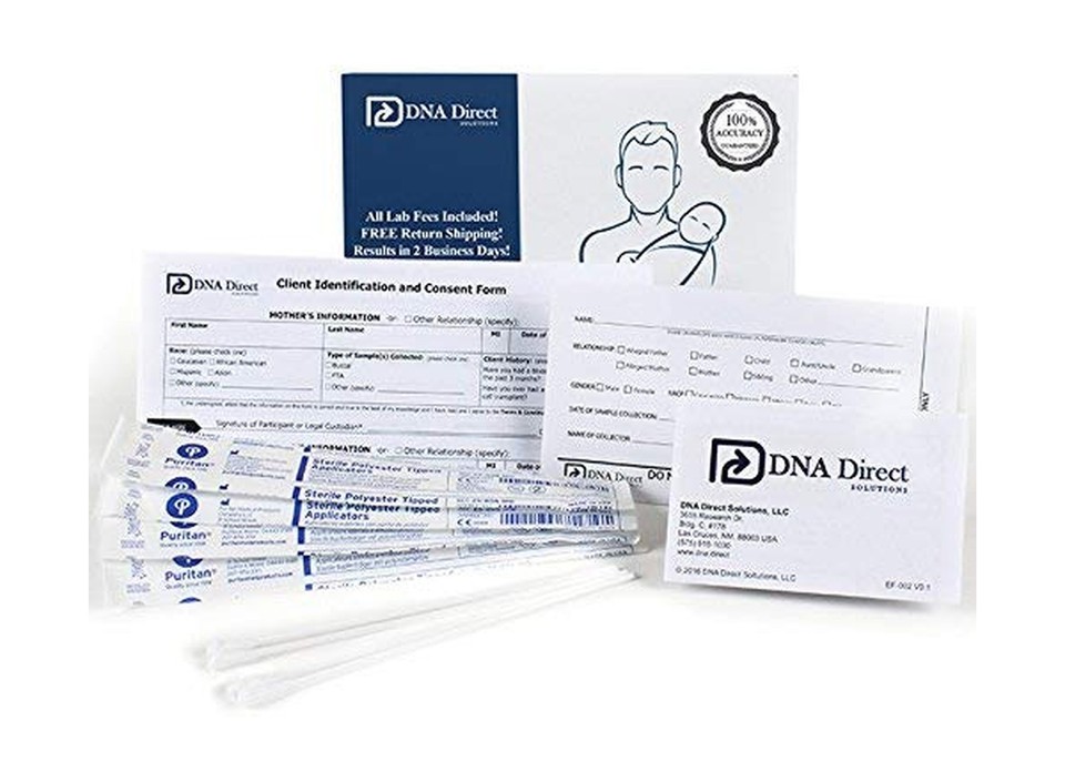 DNA Direct Paternity Test Kit - All Lab Fees & Shipping to Lab Included ...