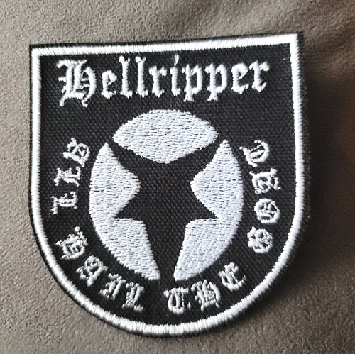 Hellripper All Hail the Goat logo embroidered Iron on patch (Deatjh ...