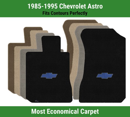Lloyd Velourtex Front Carpet Mats for '85-95 Chevy Astro w/Blue Chevy ...