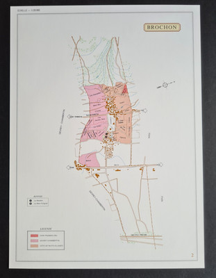 Vintage 1985 Wine Map - Burgundy / Bourgogne - Brochon - Cote de Nuits ...