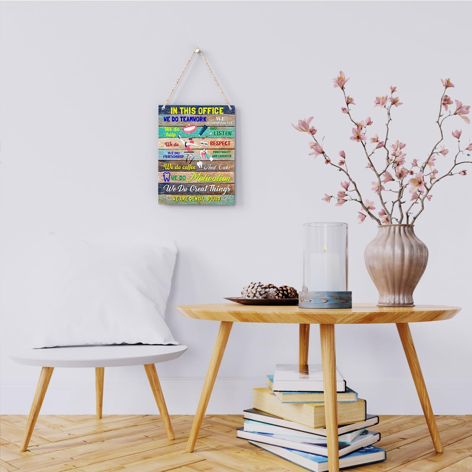 Dental Office Decor Dental Assistant Hygienist Wall Decor Wood Hanging ...