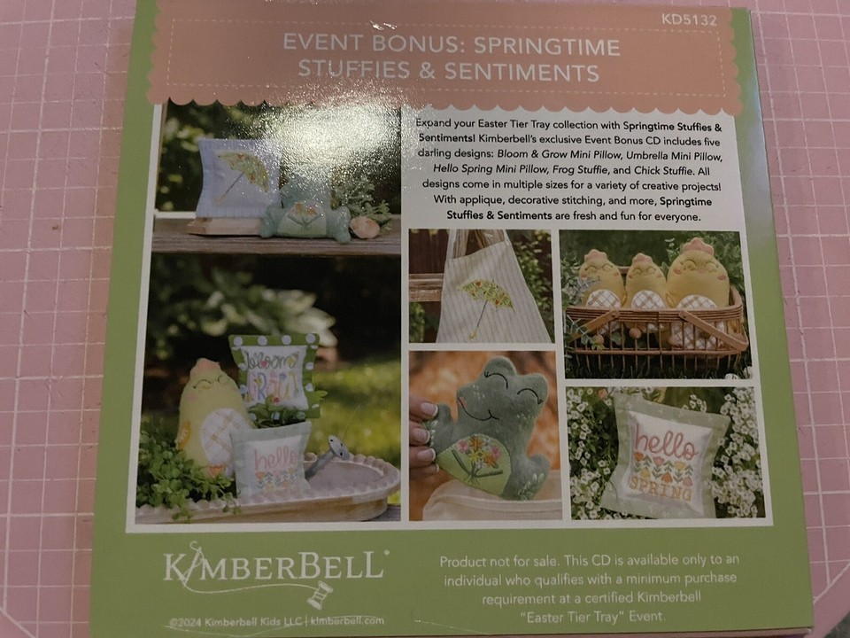 kimberbell Springtime Sentiments And Stuffies Event Bonus Cd | eBay
