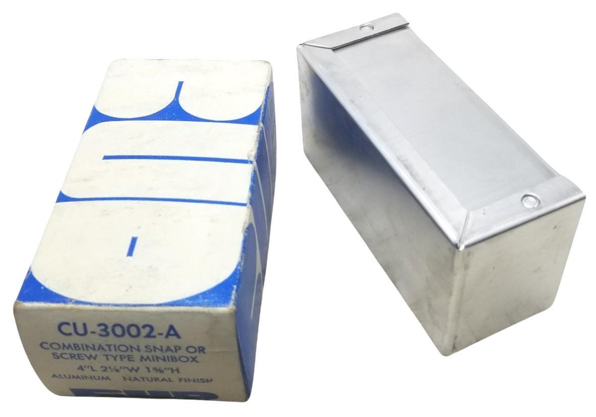 BUD CU-3002-A Combination Snap or Screw Type Minibox Aluminum 4"x2-1/2 ...