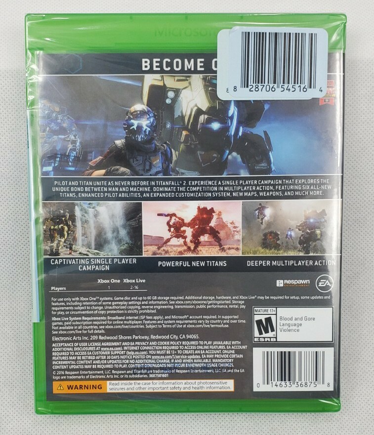 Titanfall 2 (Xbox One, 2016) Brand New Factory Sealed - Free Shipping ...