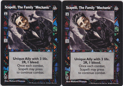 Scapelli, The Family "Mechanic" x2 Dark Sovereigns V:TES VTES | eBay