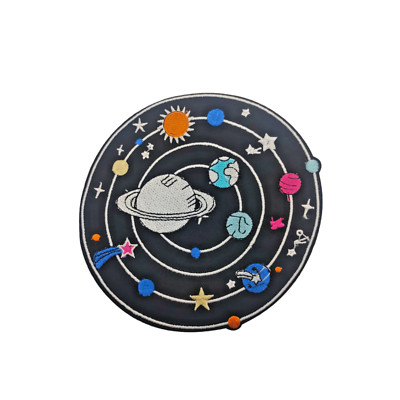 Solar System Patch 14cm Clothing Embroidery Plants Iron Heat Adhesive ...