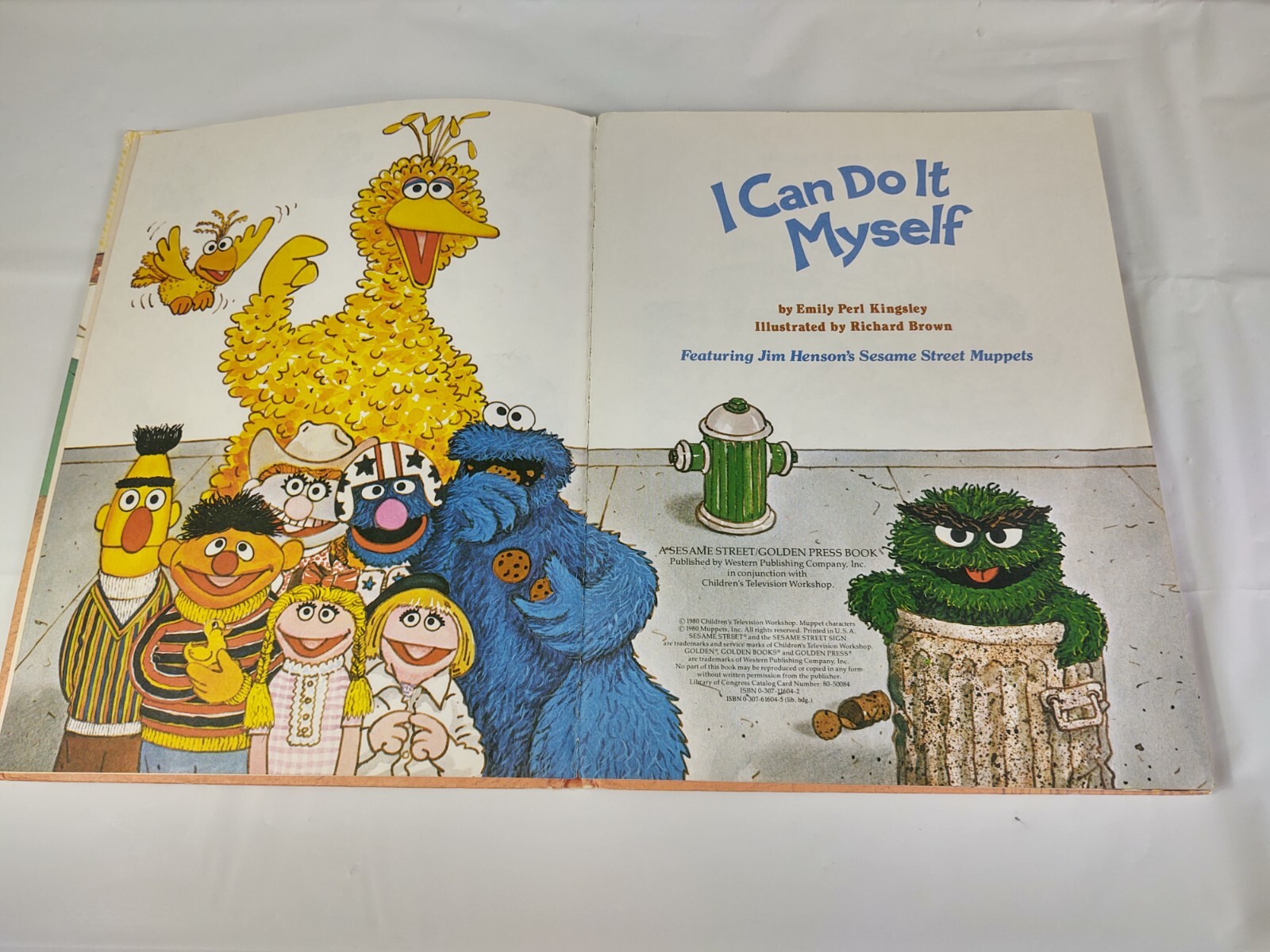 Vtg 1980 I Can Do It Myself Book Sesame Street Book Club Golden CTW Jim ...