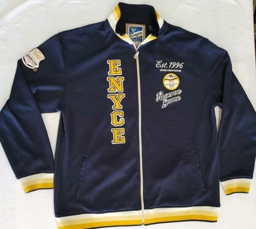 Enyce Brand Oversized 90s Hip Hop Track Jacket Full Zip Blue Size 3XL ...