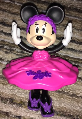 Wind Arms Spinning MINNIE MOUSE Windup Toy Disney Dancing Dancer Mattel ...