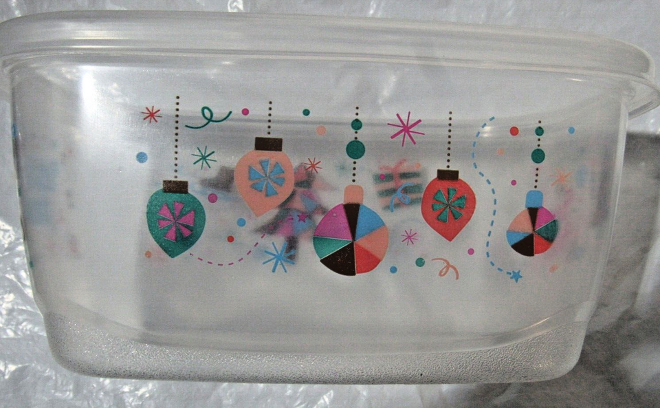 GLAD Limited Edition Christmas Holiday Plastic Storage Container 2 Pack ...