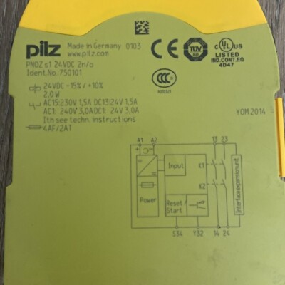 1pcs New PILZ 751101 PNOZ s1 C 24VDC 2 n/o #YC# | eBay