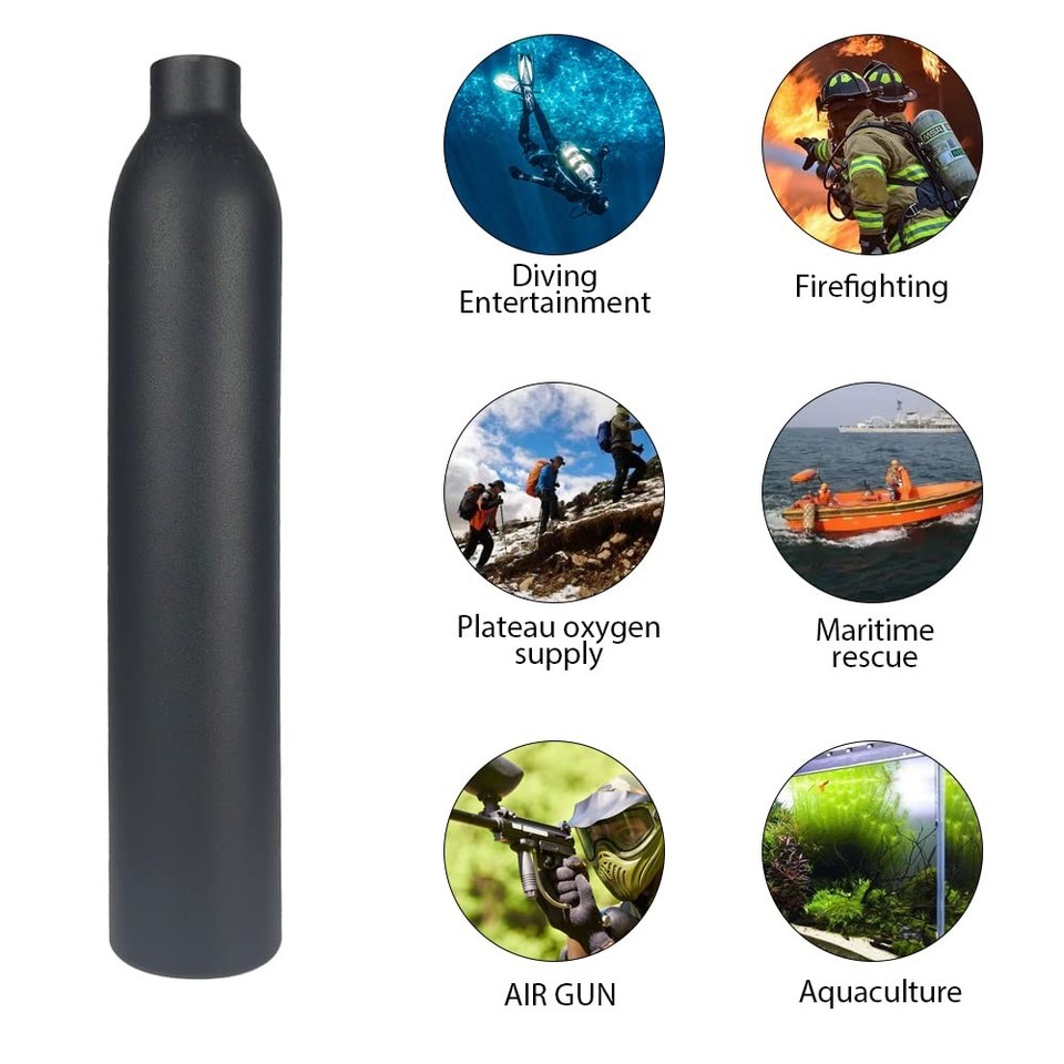 4500psi PCP air Tank, Aluminum Compressed air Paintball Bottle ...