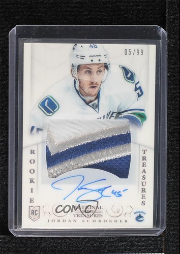 2013-14 Panini National Treasures /99 Jordan Schroeder RPA Rookie Patch ...