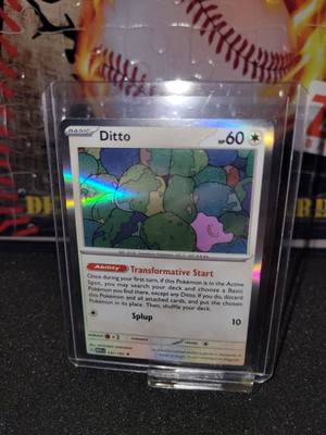 Pokémon TCG Scarlet & Violet 151 Ditto 132/165 Rare Holo | eBay