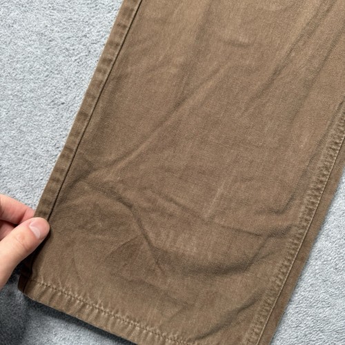 Hugo Boss Alabama Suede Pants Mens 34x32 Fits 32x30 Brown Cotton Chino ...