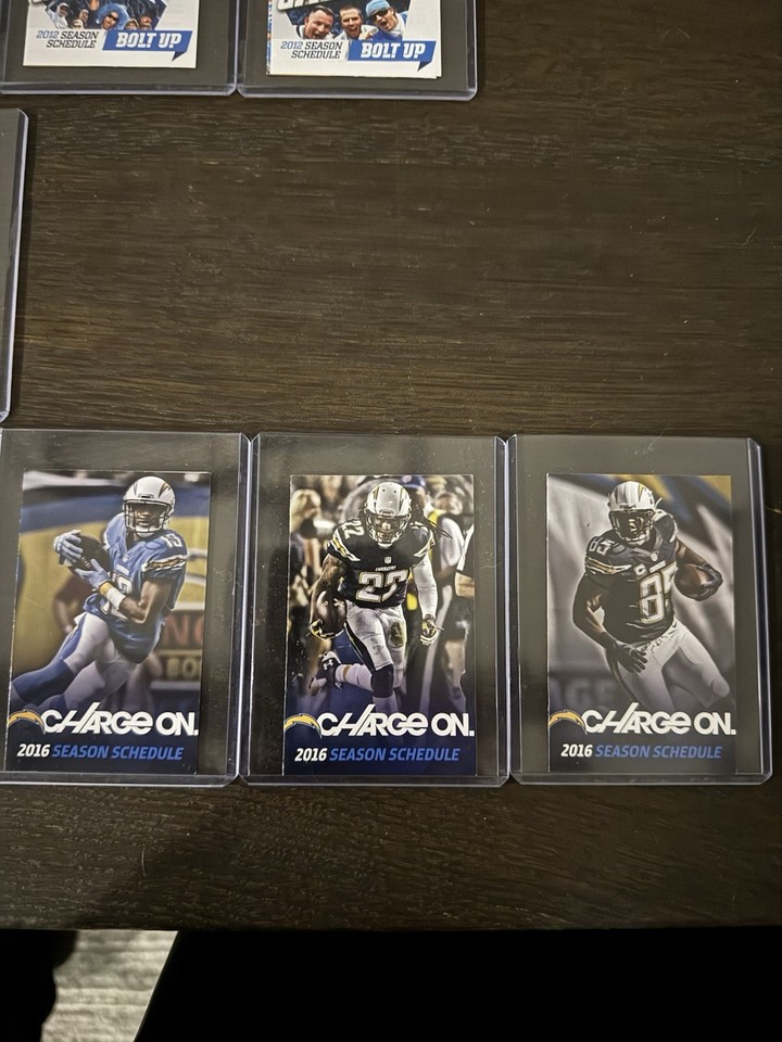 1978 to 2016 San Diego Chargers Pocket Schedule Lot All Years & Styles ...