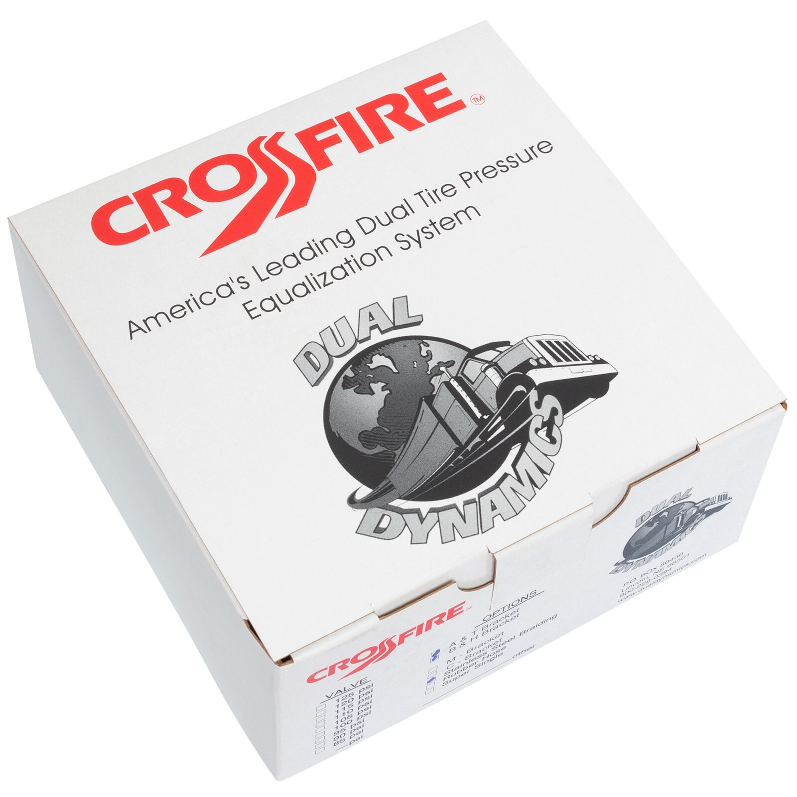 Crossfire Dual Tire Pressure Equalization System 100 PSI one per pkg | eBay