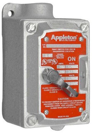 Appleton EDSKMC3, 3/4" Hub, Explosionproof Motor Switch Cover Assembly ...